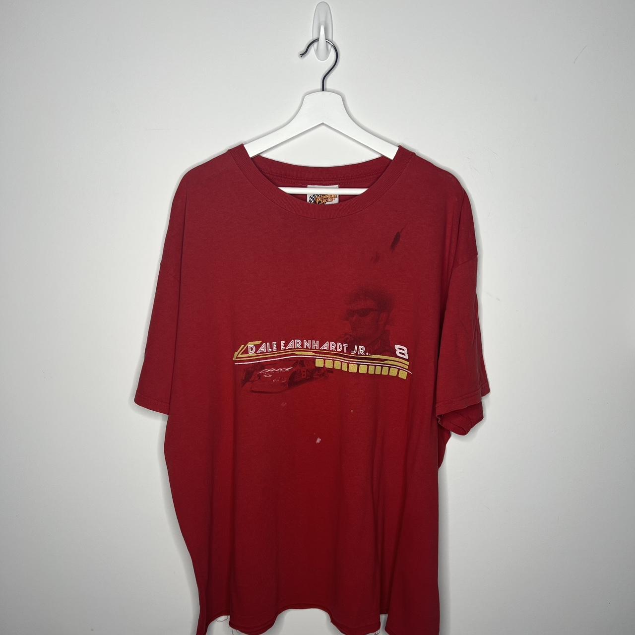 NASCAR Men's Red T-shirt | Depop