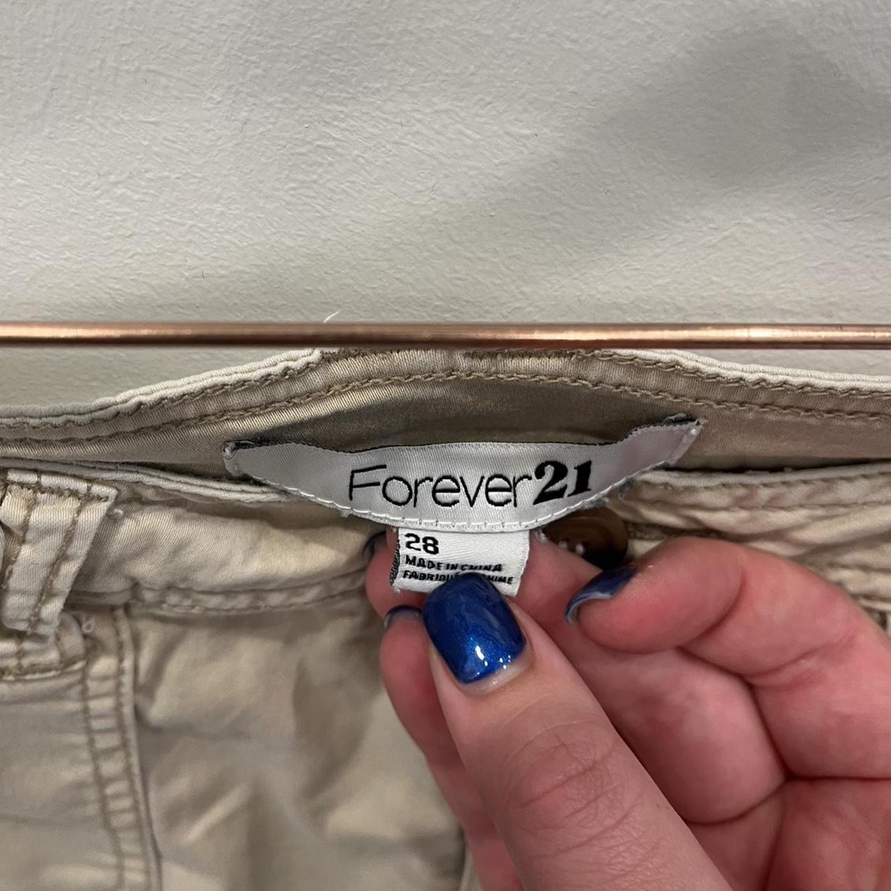 Mini khaki shorts! Size 28 but a little short! In... - Depop