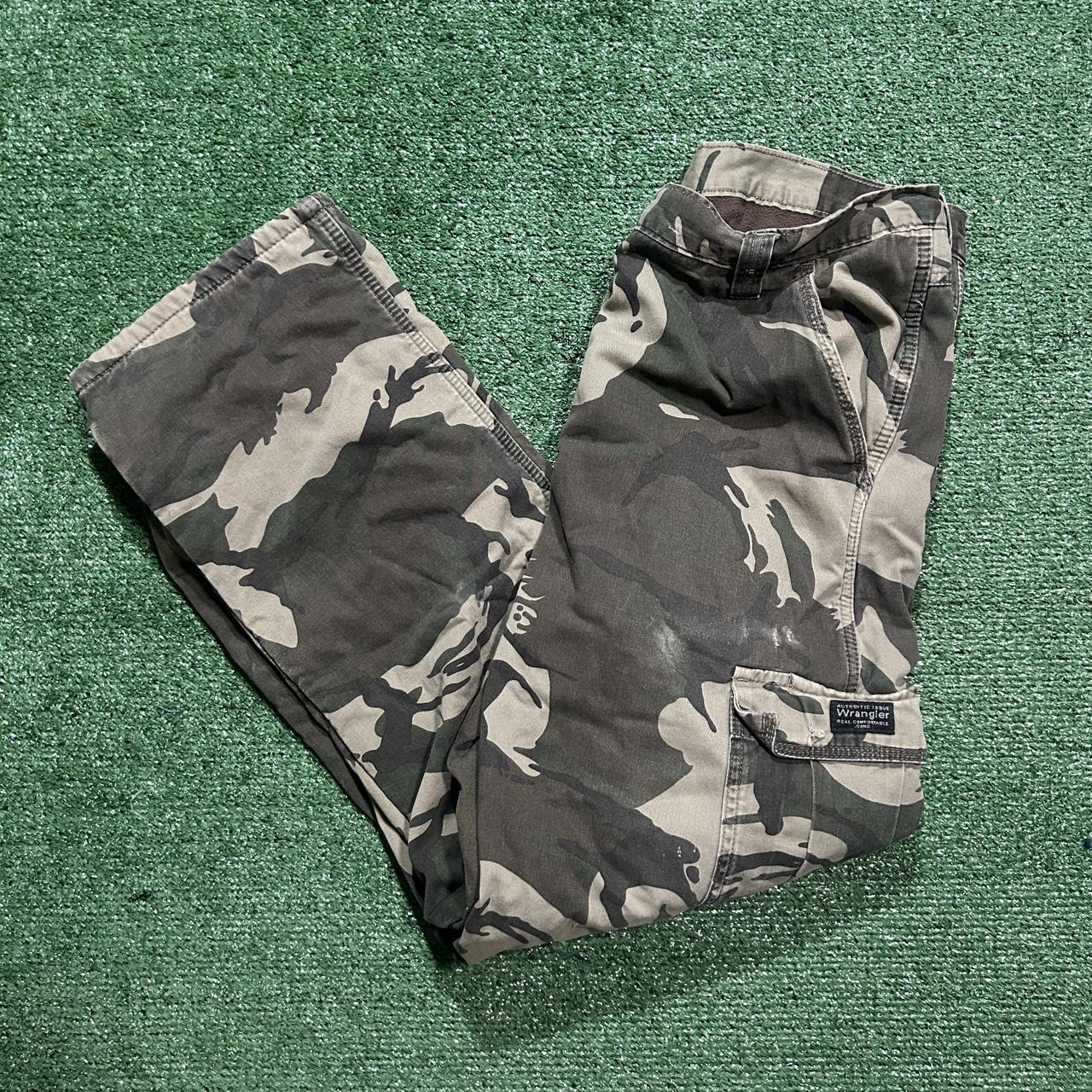 camo cargo insulated wrangler pants size 36x32 any... | Depop