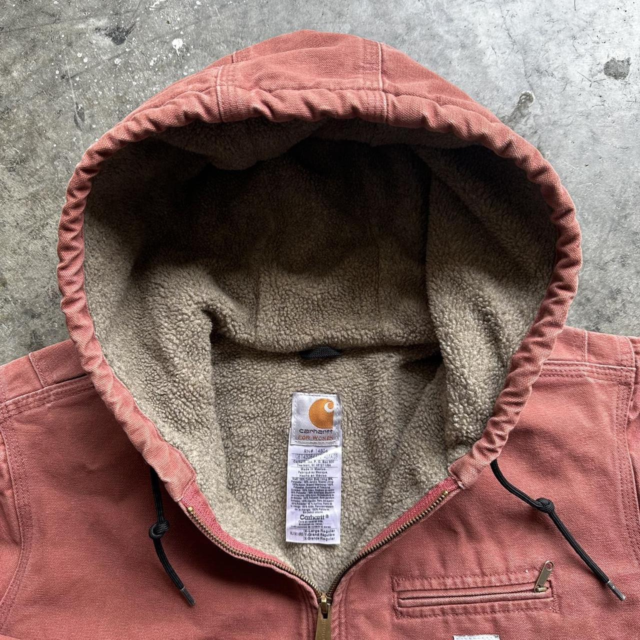 vintage carhartt detroit hooded jacket - wmns... - Depop