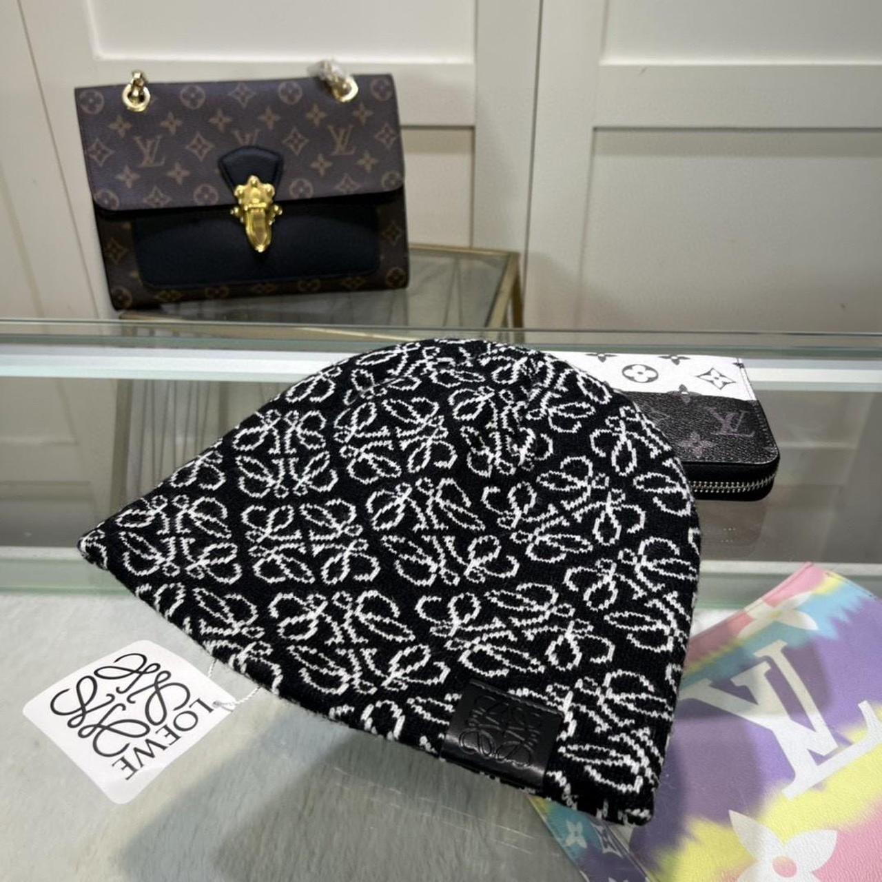 loewe classic knit cap/Black - Depop