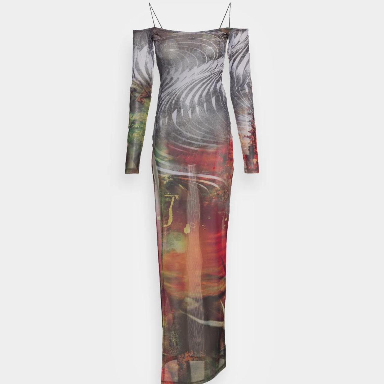 Jaded London slit mesh maxi dress Never worn Size 6 - Depop