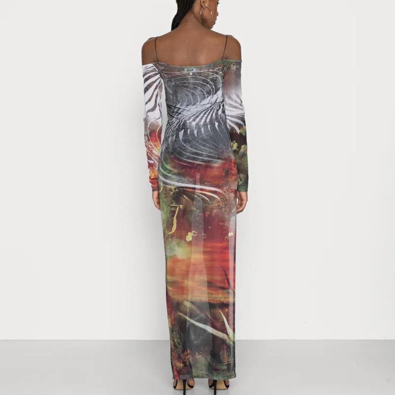 Jaded London slit mesh maxi dress Never worn Size 6 - Depop