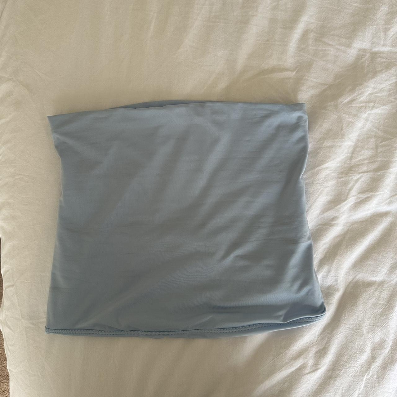 Blue tube top 🩵 Size 6 Stretchy material - Depop