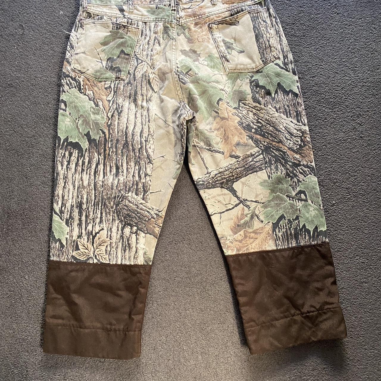 VINTAGE REALTREE DOUBLE KNEE CANVAS CAMO HUNTING... - Depop