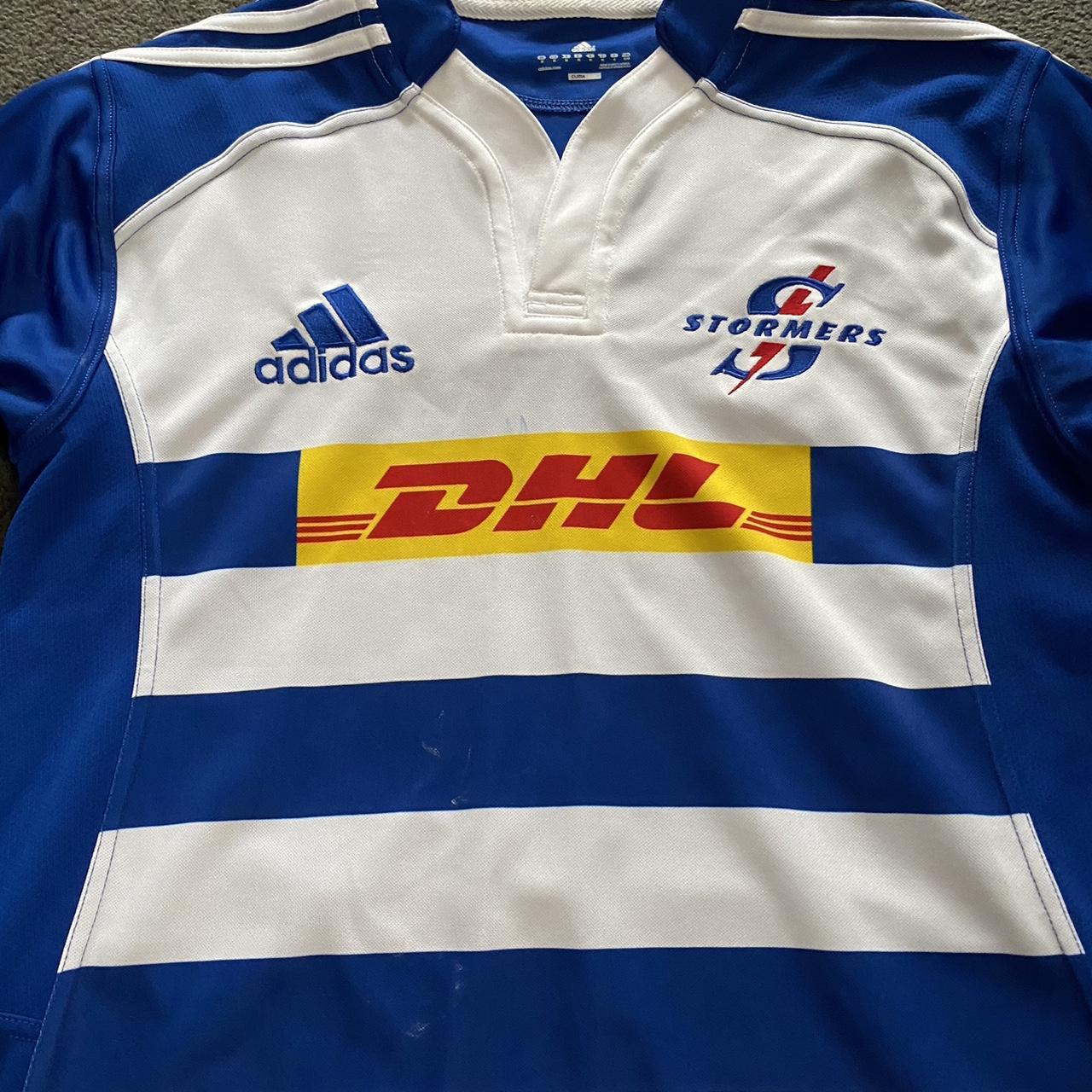 THE STORMERS RUGBY UNION ADIDAS JERSEY SIZE MEDIUM - Depop