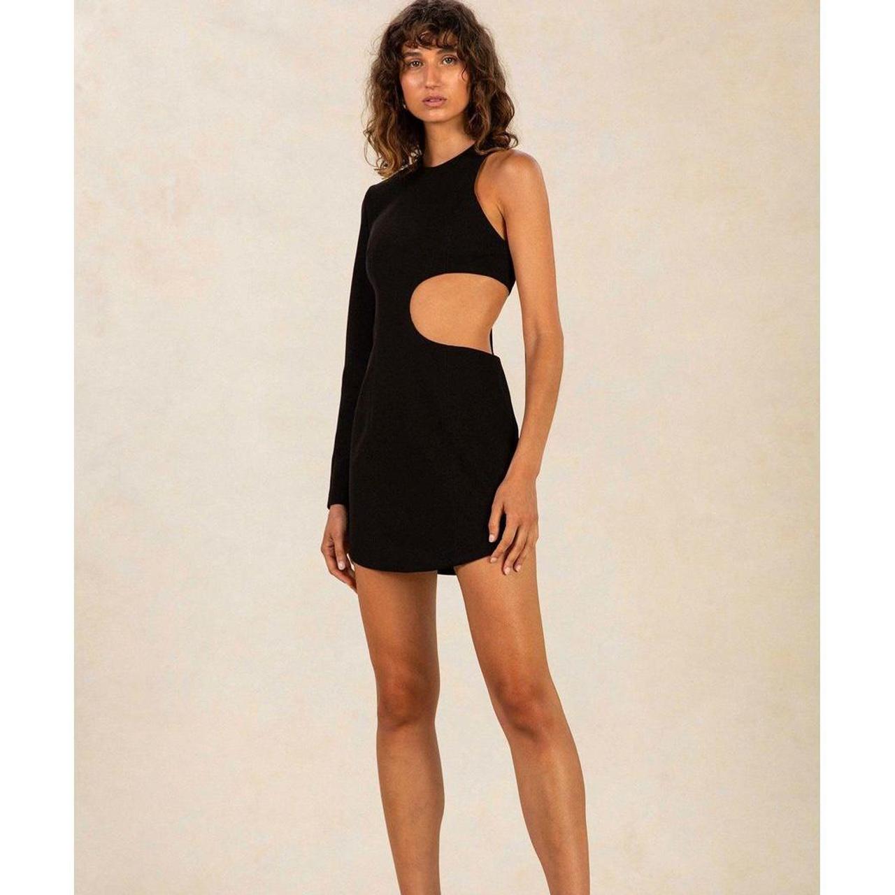 Misha black dress brand new with tags attached.... - Depop