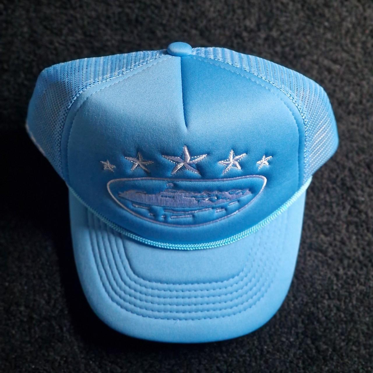 Corteiz Men's Blue Hat | Depop