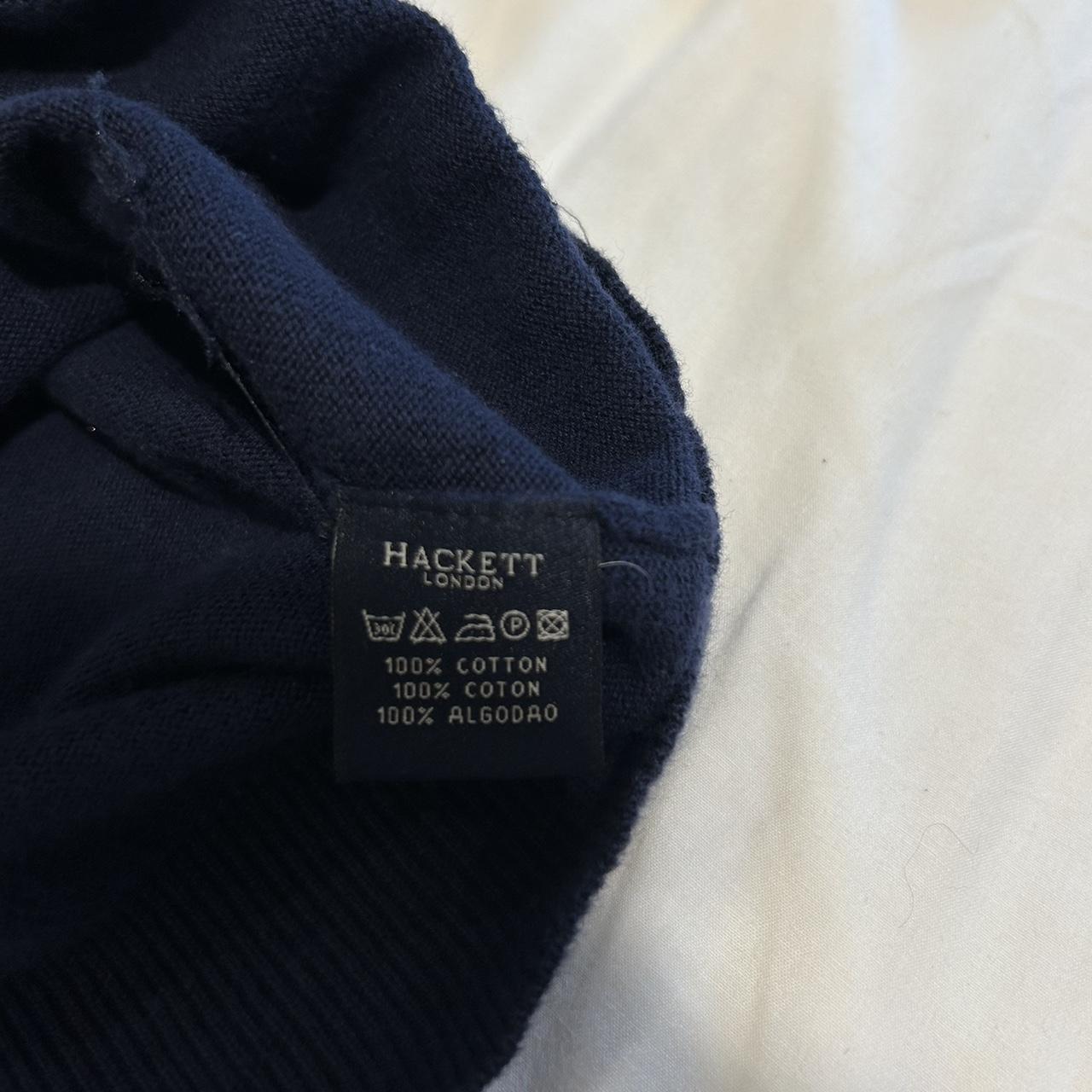 Hackett London jumper Navy jumper V neck jumper... - Depop