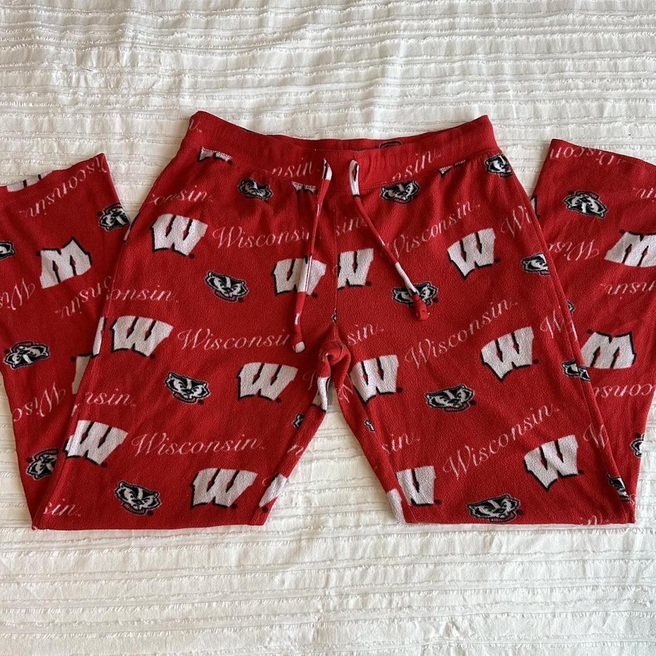 Wisconsin badger pajama pants Size medium #pajamas... - Depop