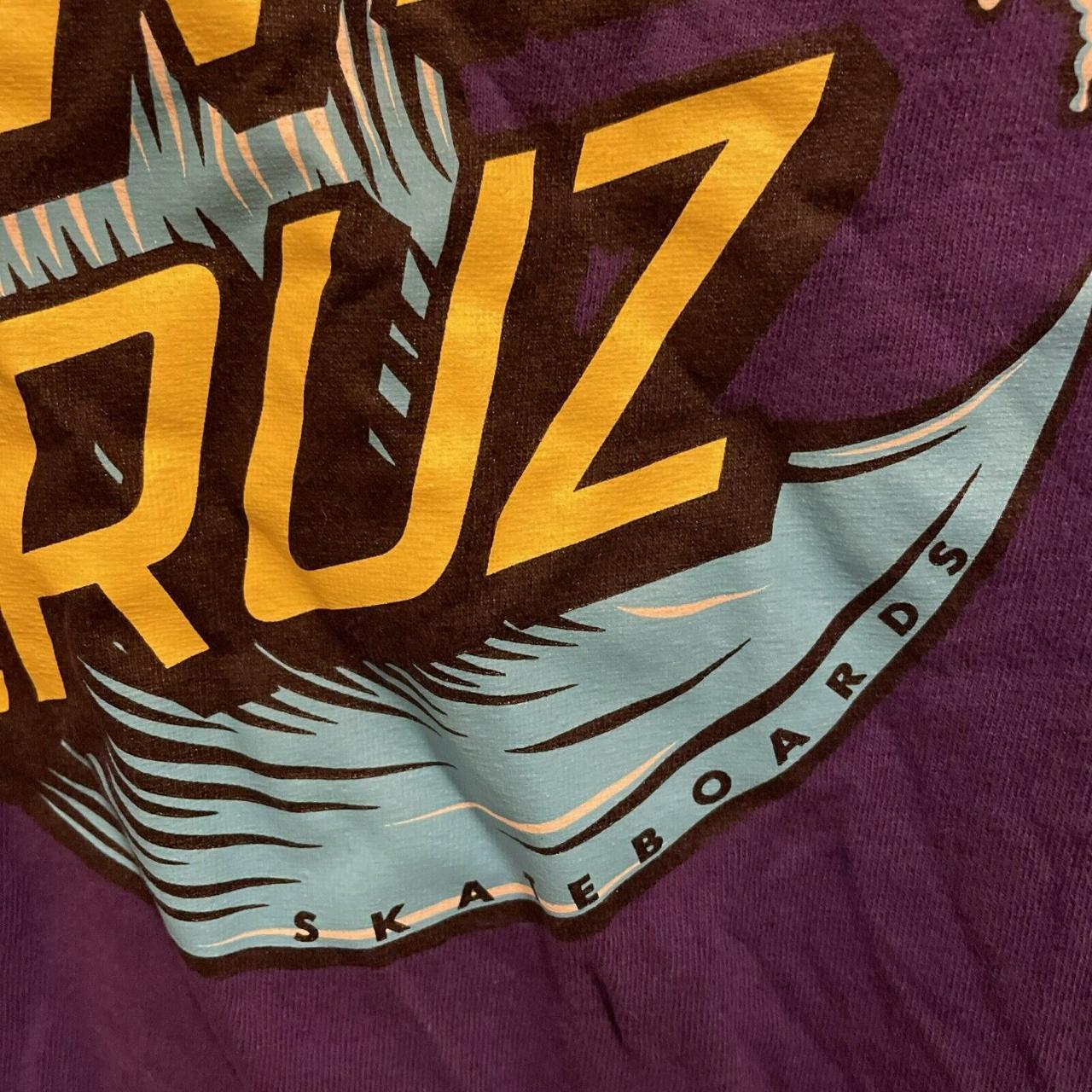 Santa Cruz Originals Skateboards Purple Short Sleeve... - Depop