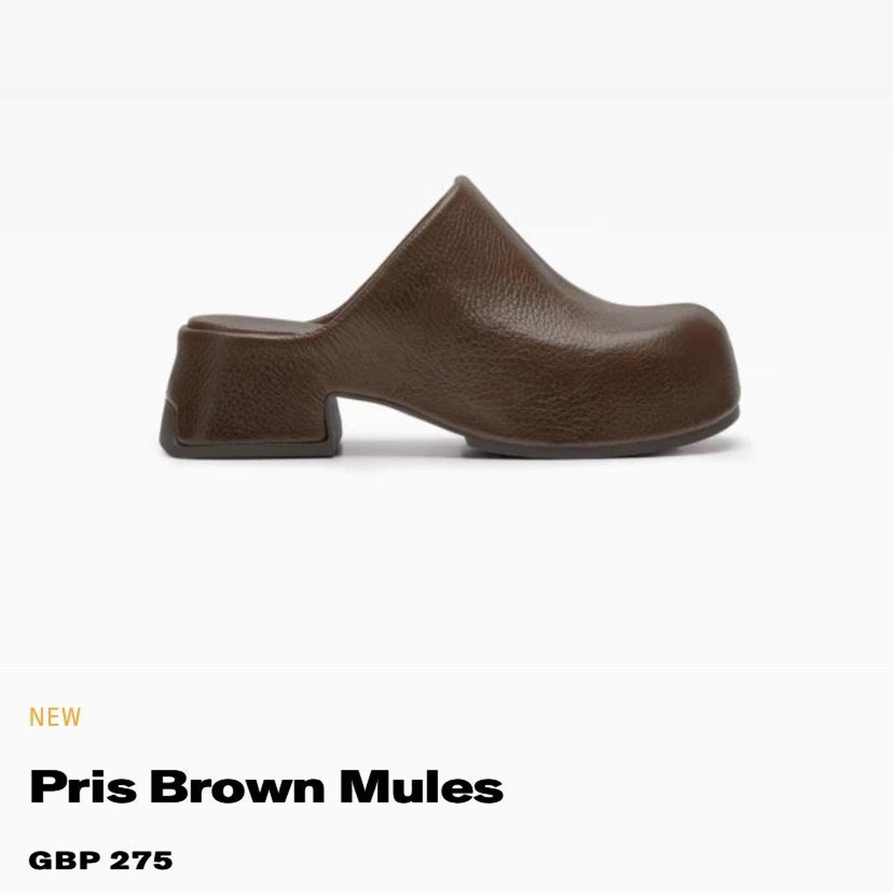 Miista pris brown leather clog mules. Size 6 only... - Depop