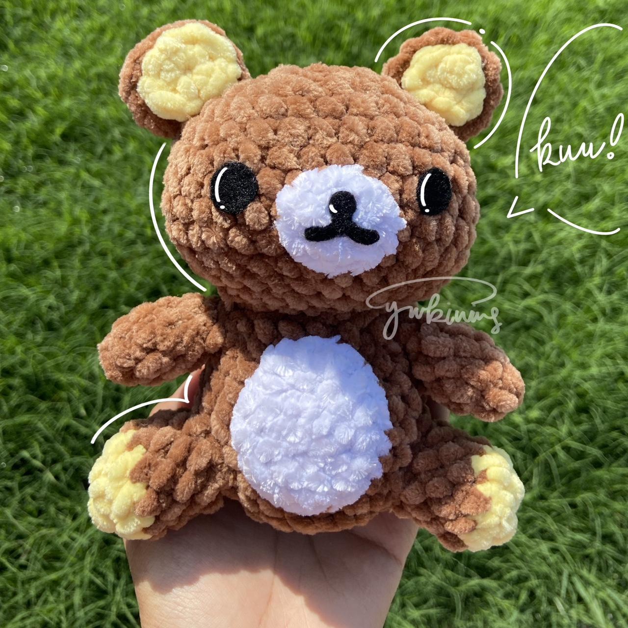 Handmade crochet Rilakkuma plush :b •pattern by me... - Depop