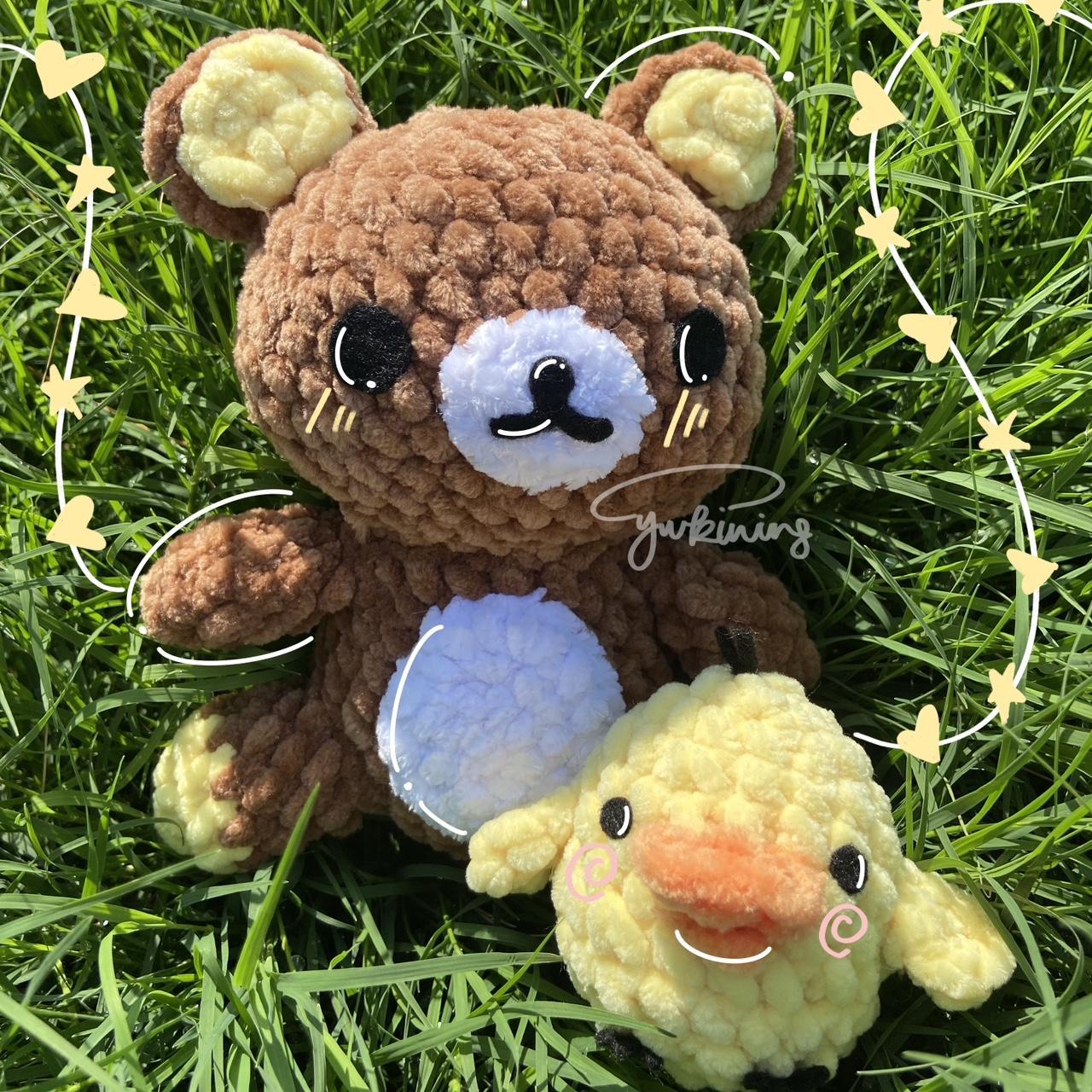 Handmade crochet Rilakkuma plush :b •pattern by me... - Depop
