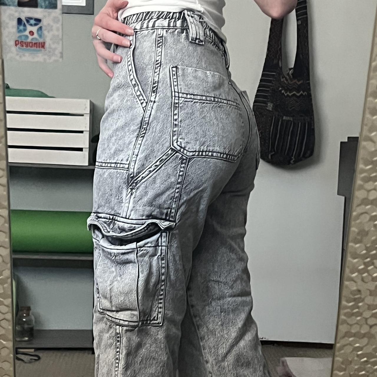 Garage Women's Grey Jeans | Depop