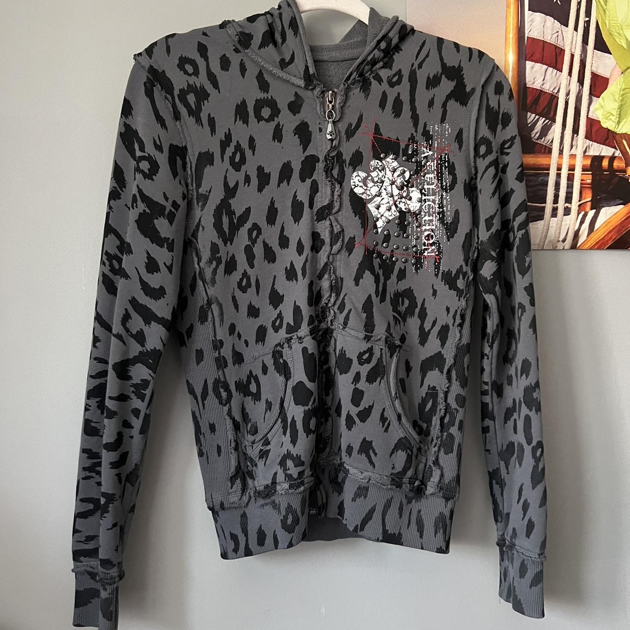 Sick bnwt affliction zip up sweater Labeled as a... - Depop