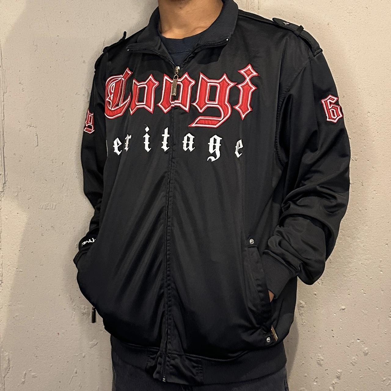 coogi heritage jacket y2k track jacket size:... - Depop