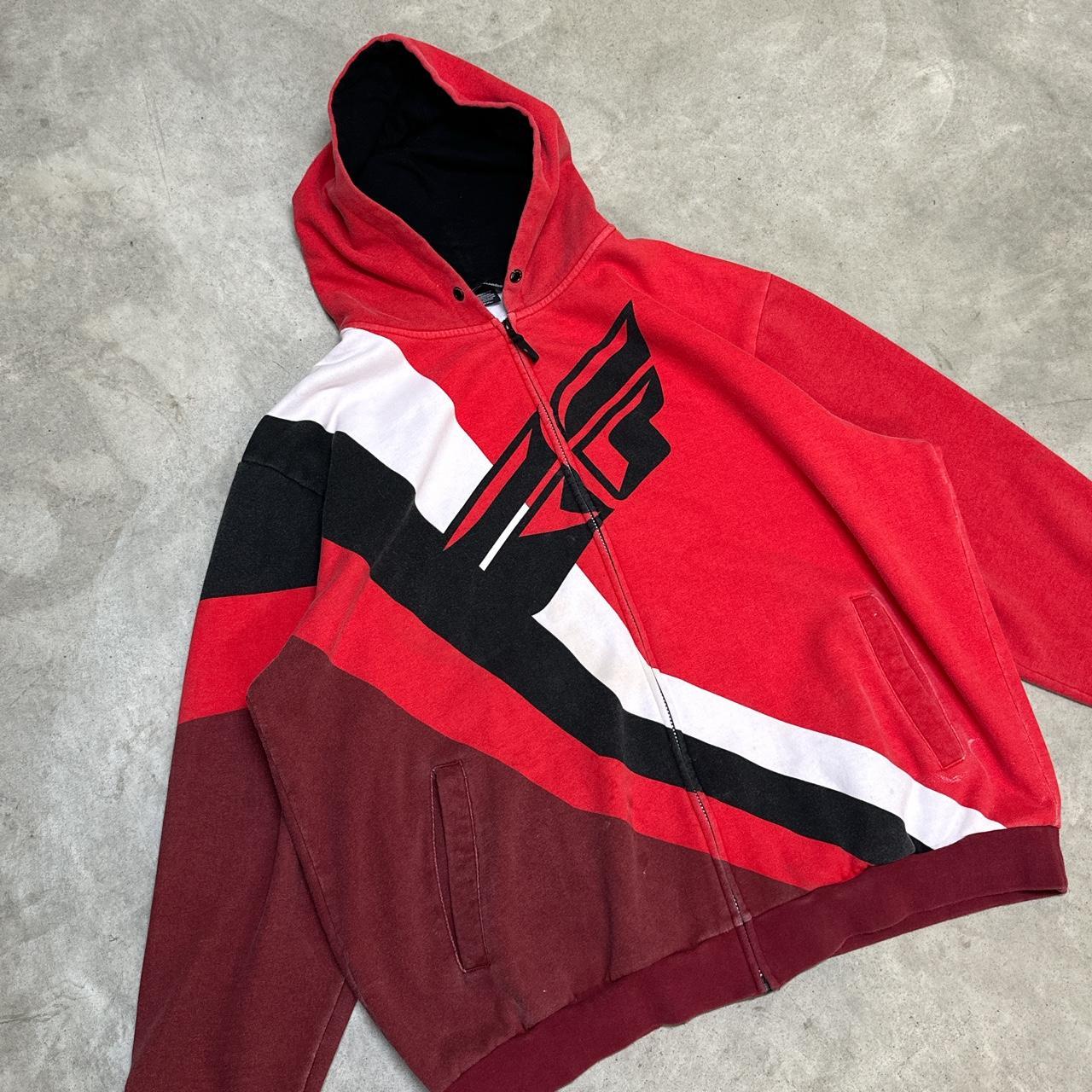 fly racing zip up hoodie size: xxl has slight... - Depop
