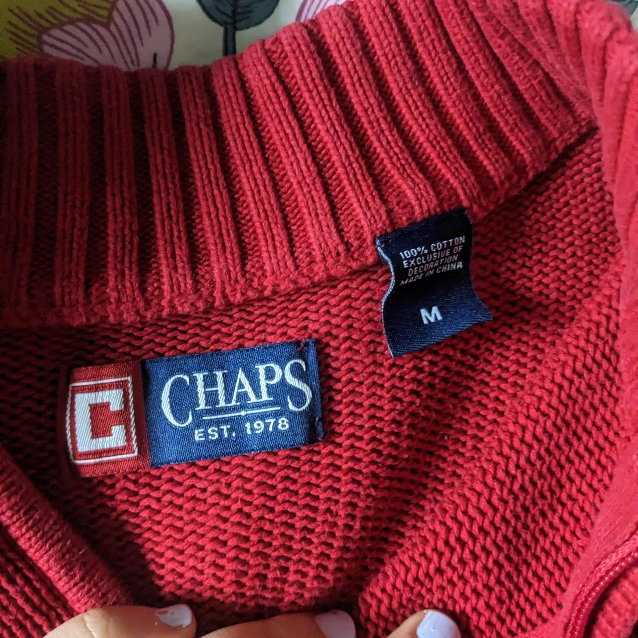 Chaps Men's Red Jumper | Depop