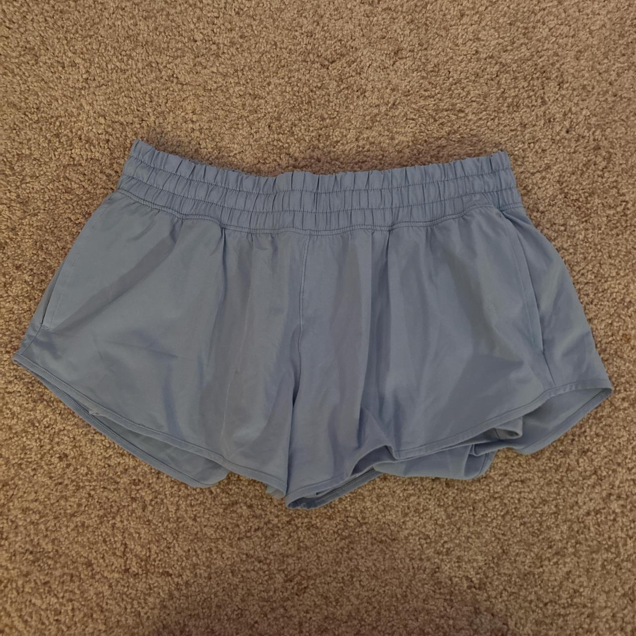 light blue aerie athletic shorts- size medium!... | Depop