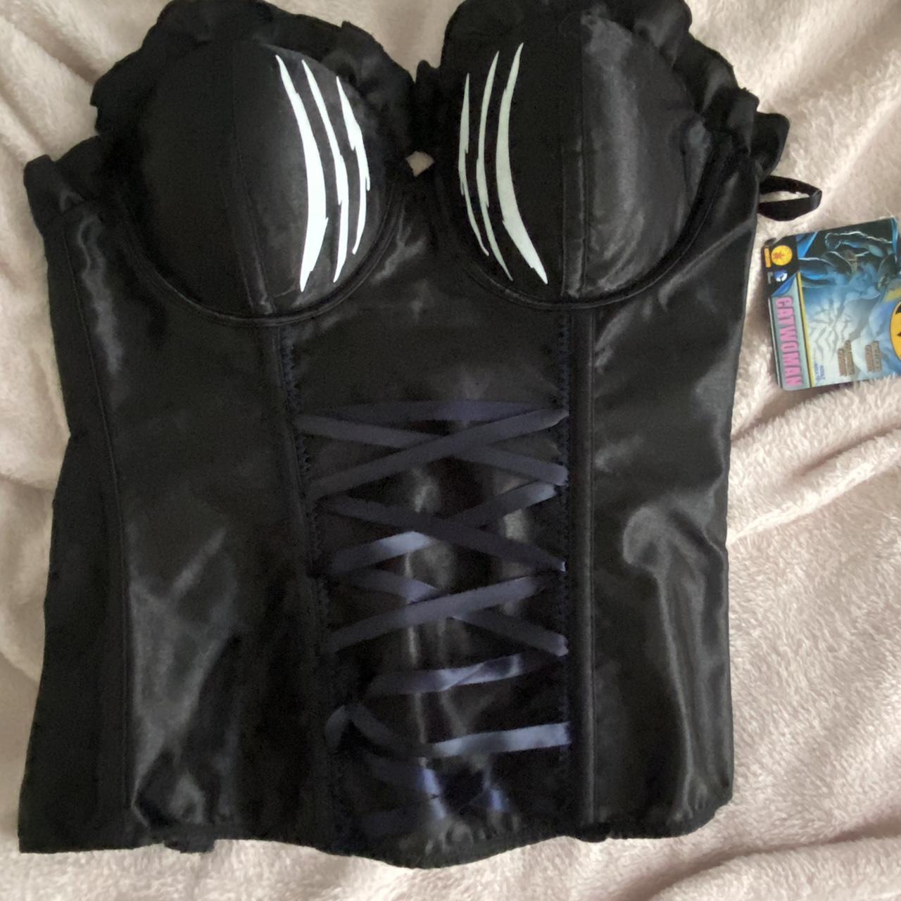 perfect for halloween! cat woman corset, so cute... - Depop