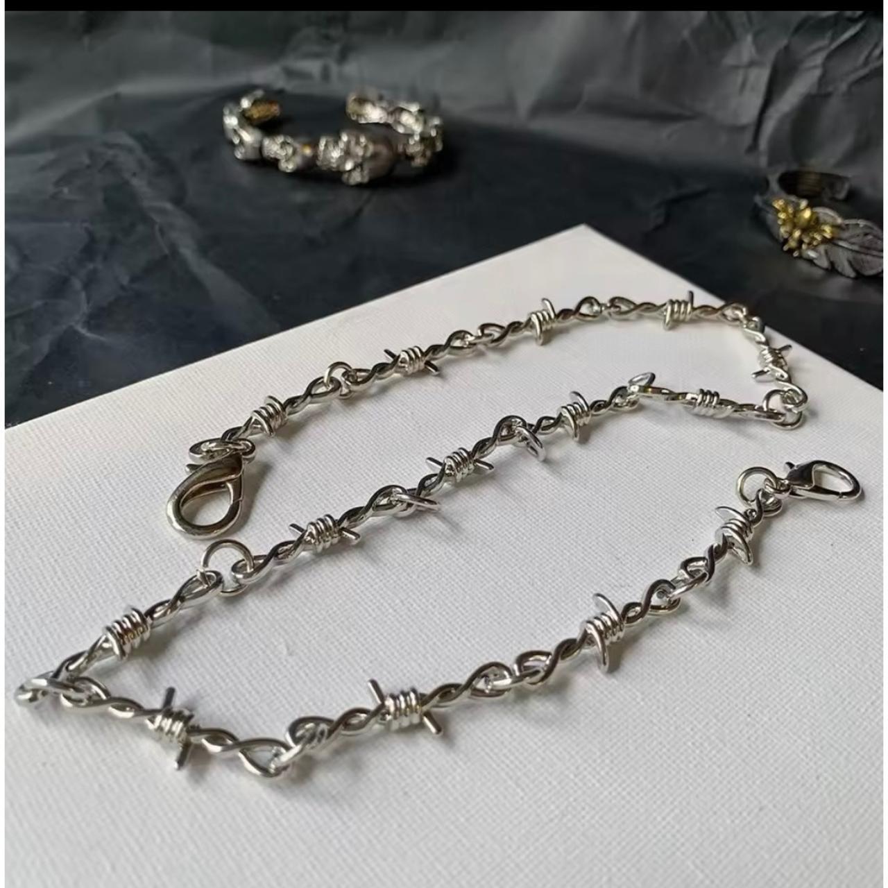 Barbed Wire Wallet Chain | Stainless Steel | Y2K /... | Depop