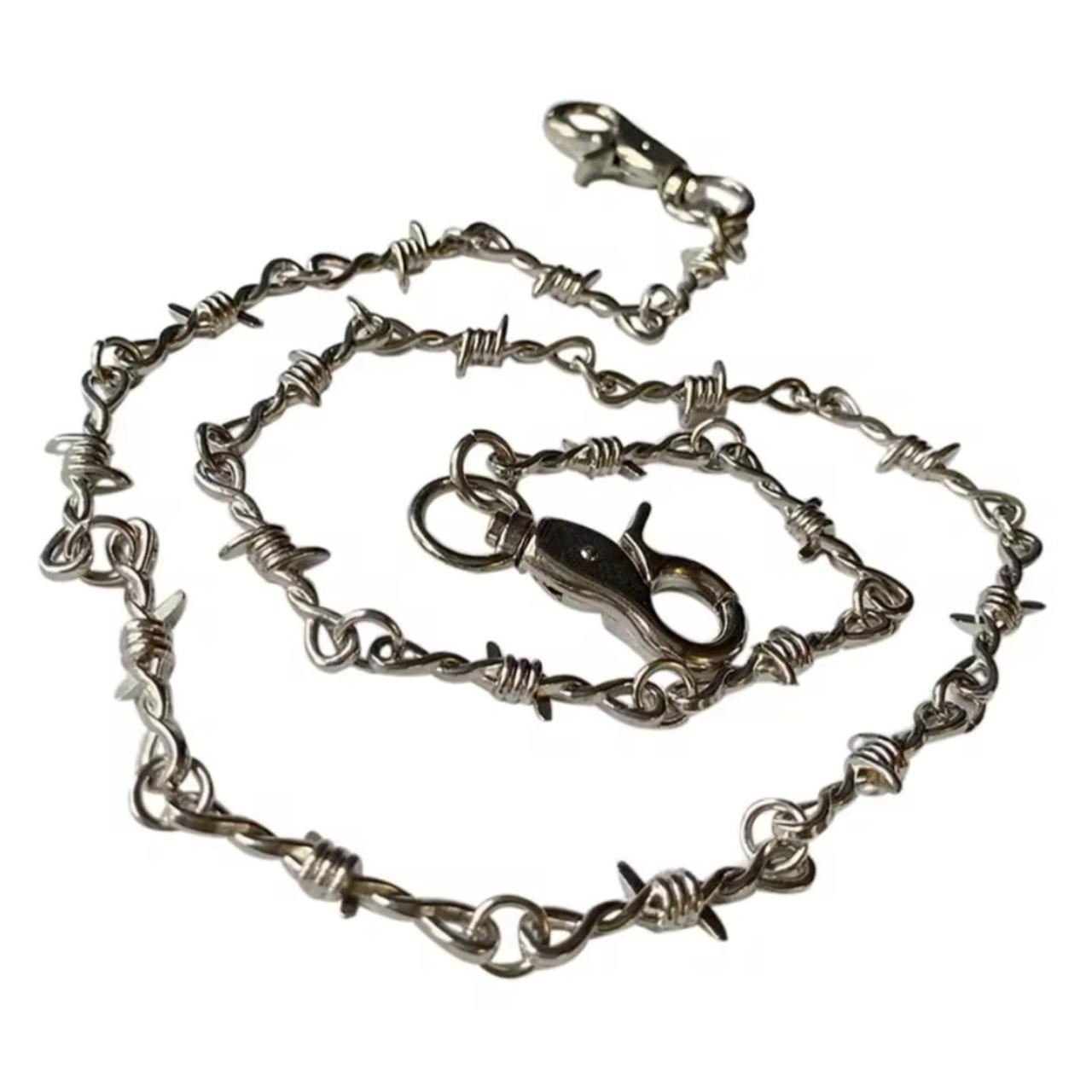 Barbed Wire Wallet Chain | Stainless Steel | Y2K /... | Depop