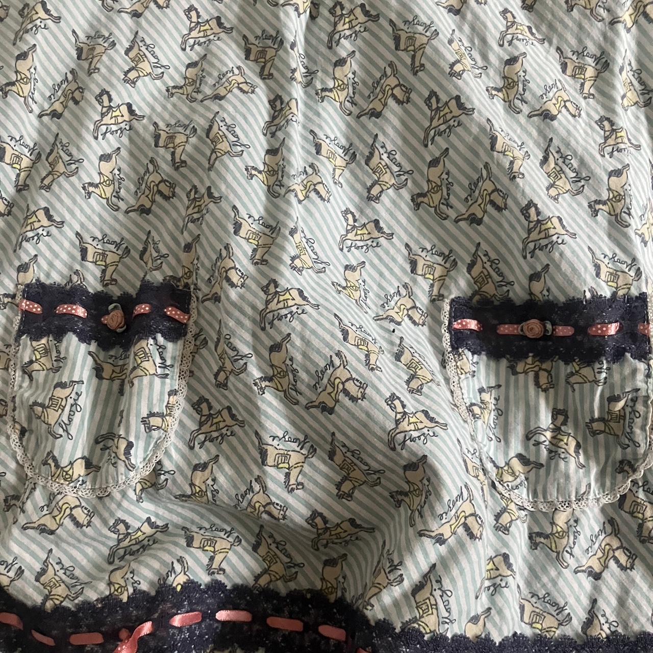 blue coquette dress beautiful details lana del... - Depop