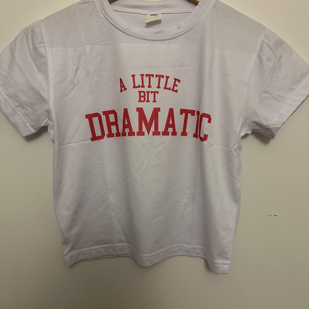 Y2K mean girls a little bit dramatic cropped top... - Depop