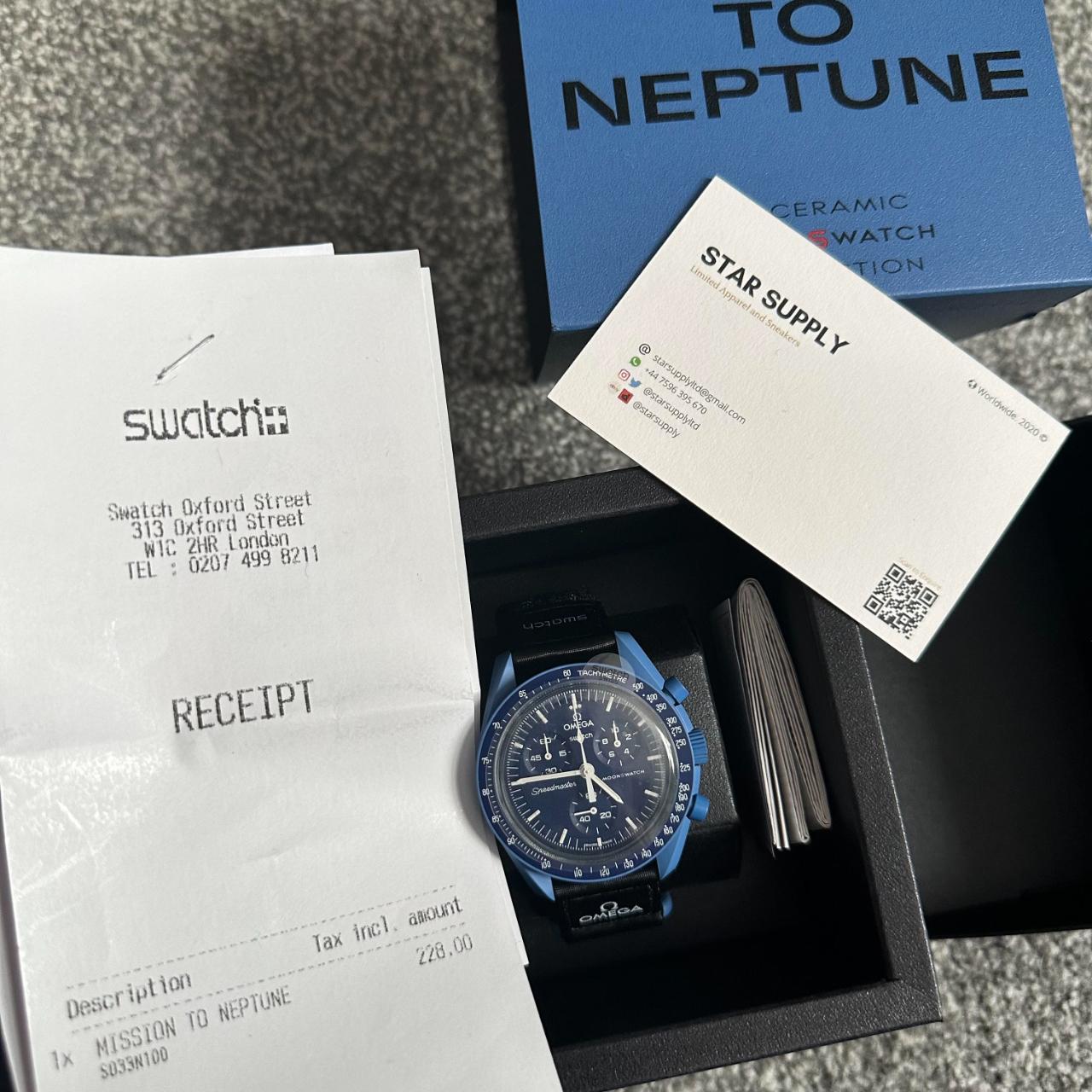 Omega x Swatch Mission to Neptune - Receipts and... - Depop