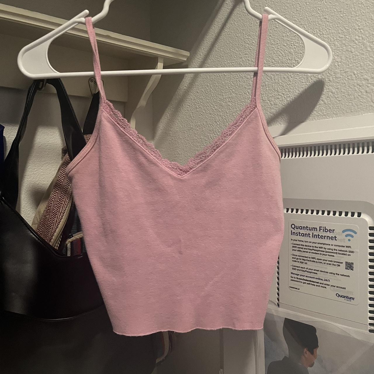 Brandy Melville Pink Tank - Depop