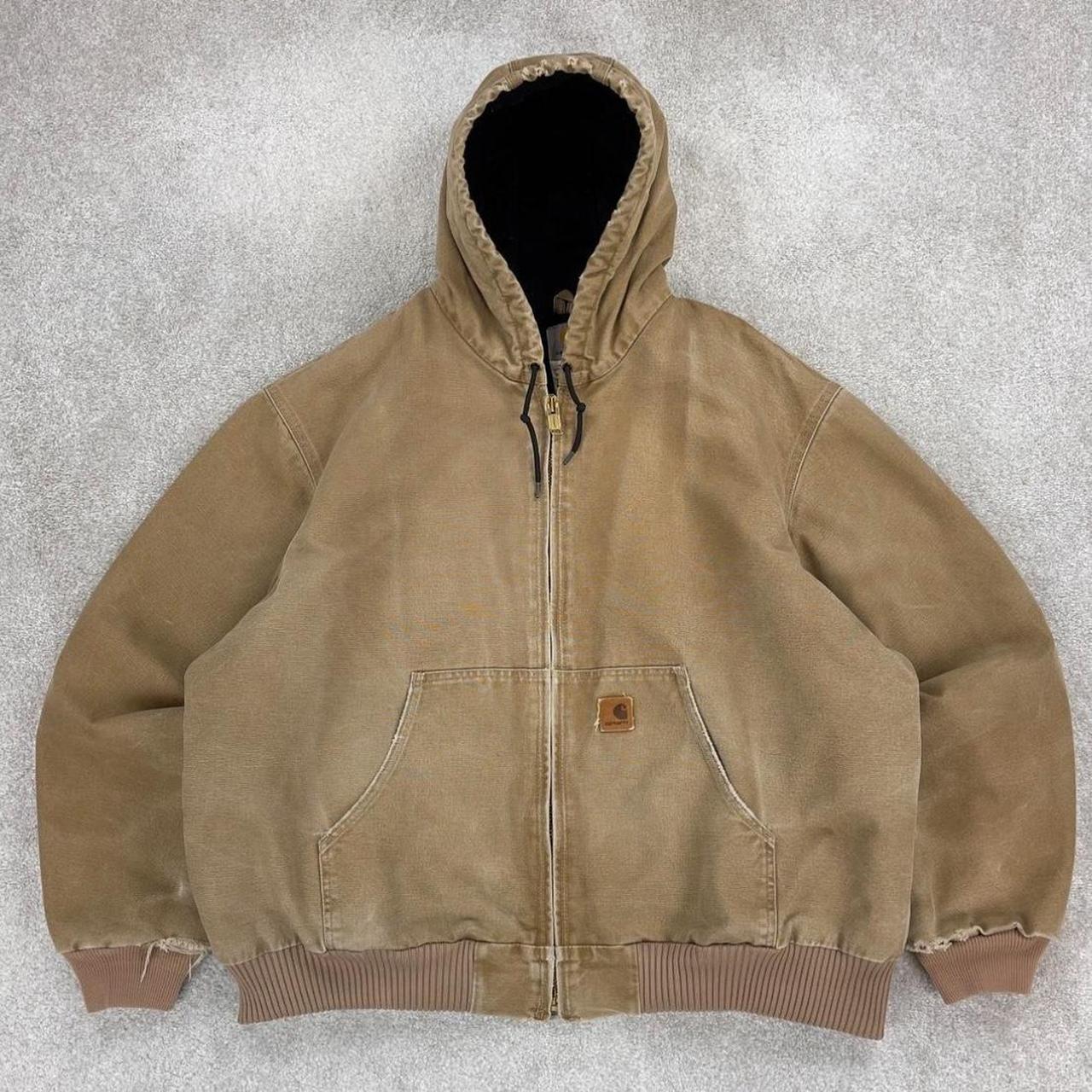 Tan Carhartt Detroit jacket... - Depop