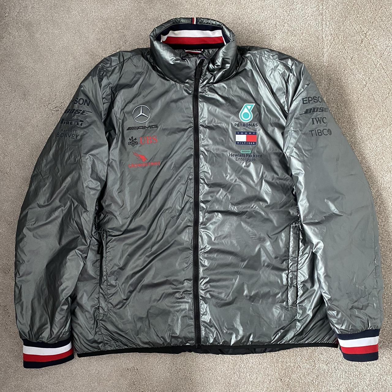Mercedes F1 formula 1 one jacket water proof rain... - Depop