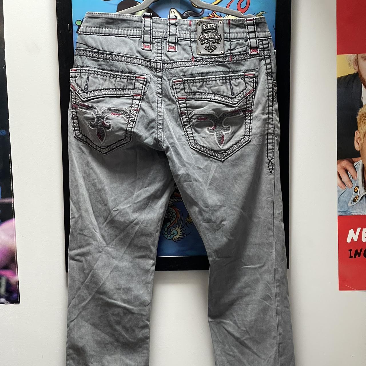 Ugh the sickest Rock & Republic Grey jeans. Te most... - Depop