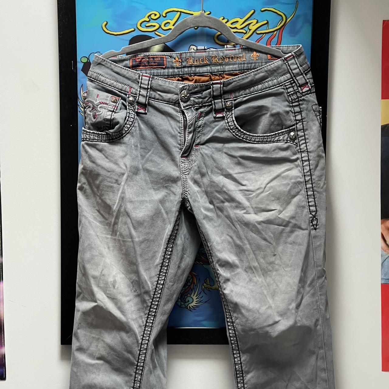 Ugh the sickest Rock & Republic Grey jeans. Te most... - Depop