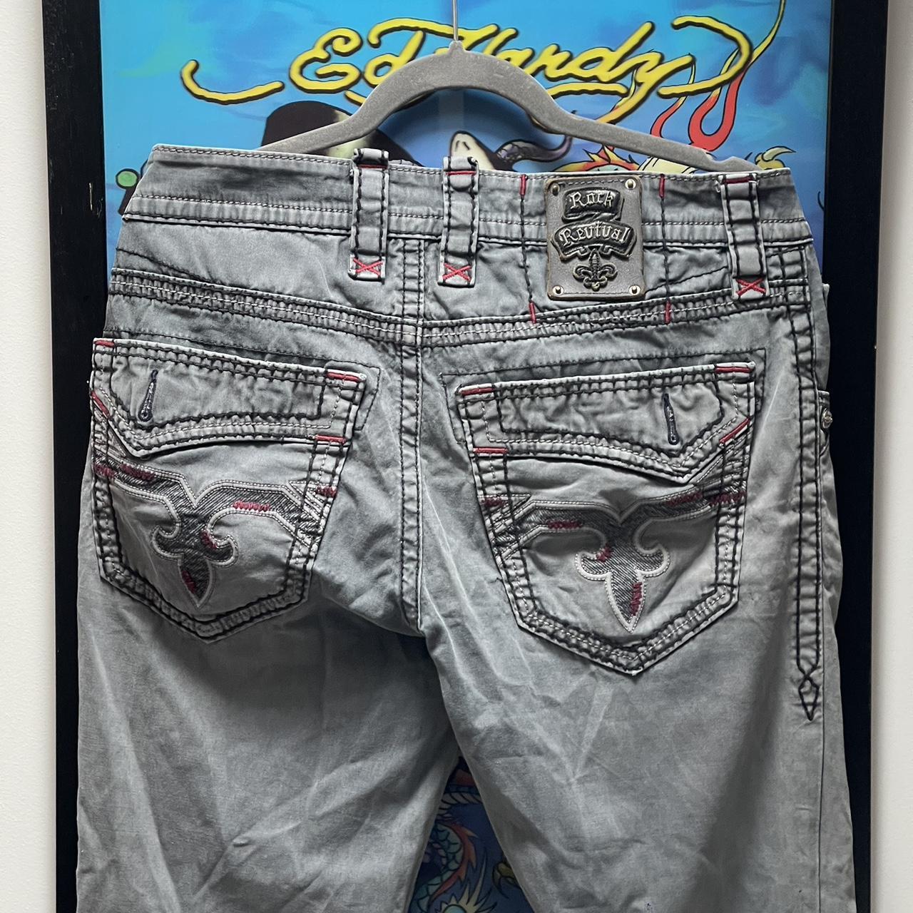 Ugh the sickest Rock & Republic Grey jeans. Te most... - Depop