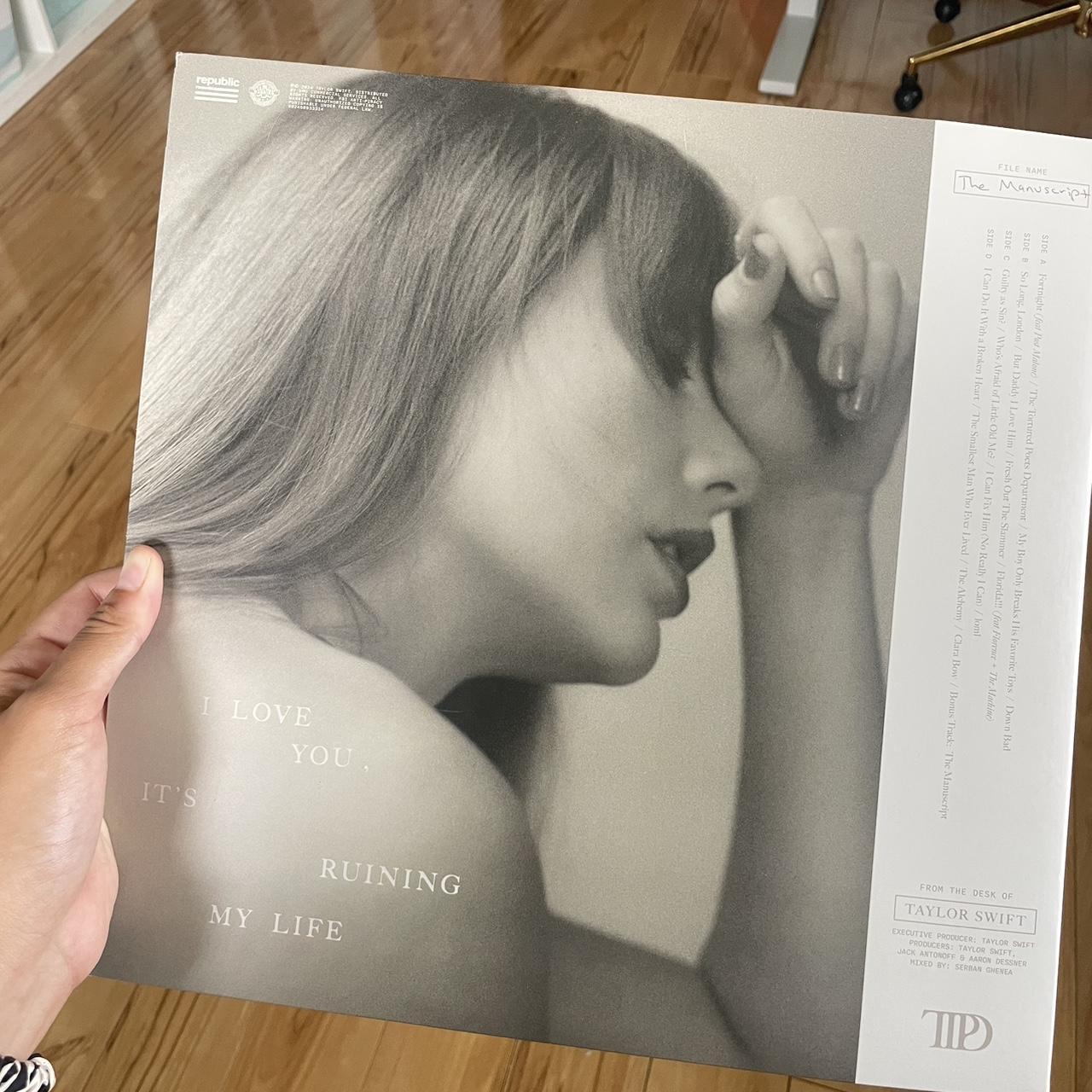 Taylor Swift Signed TTPD Vinyl - Depop