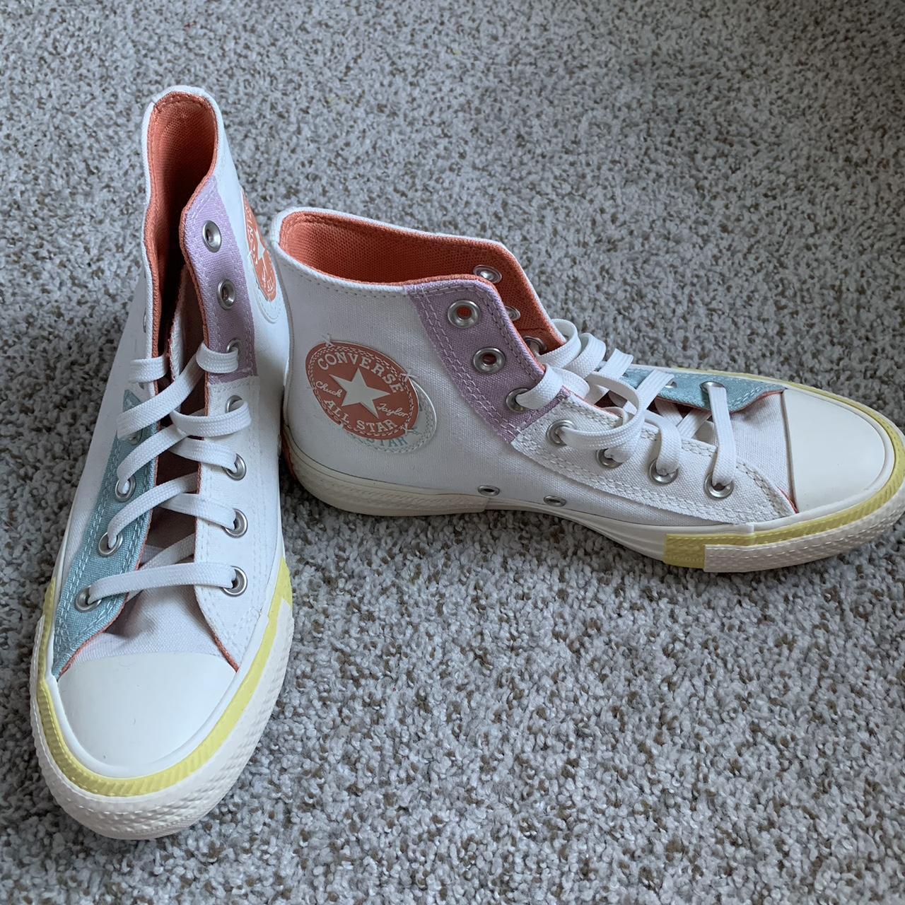 Converse Women's White Trainers | Depop