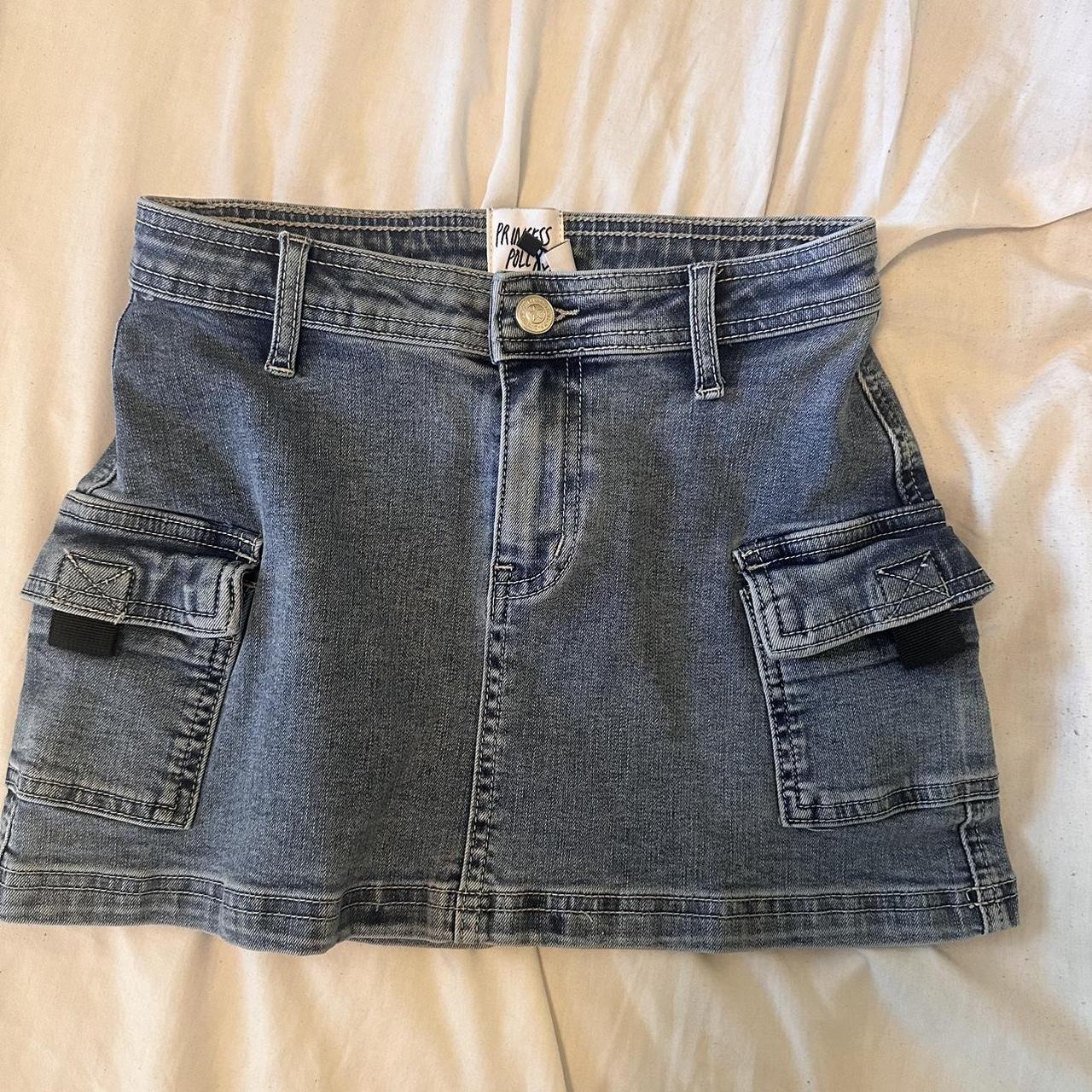 Princess Polly Low Rise denim skirt. Brand new.... - Depop