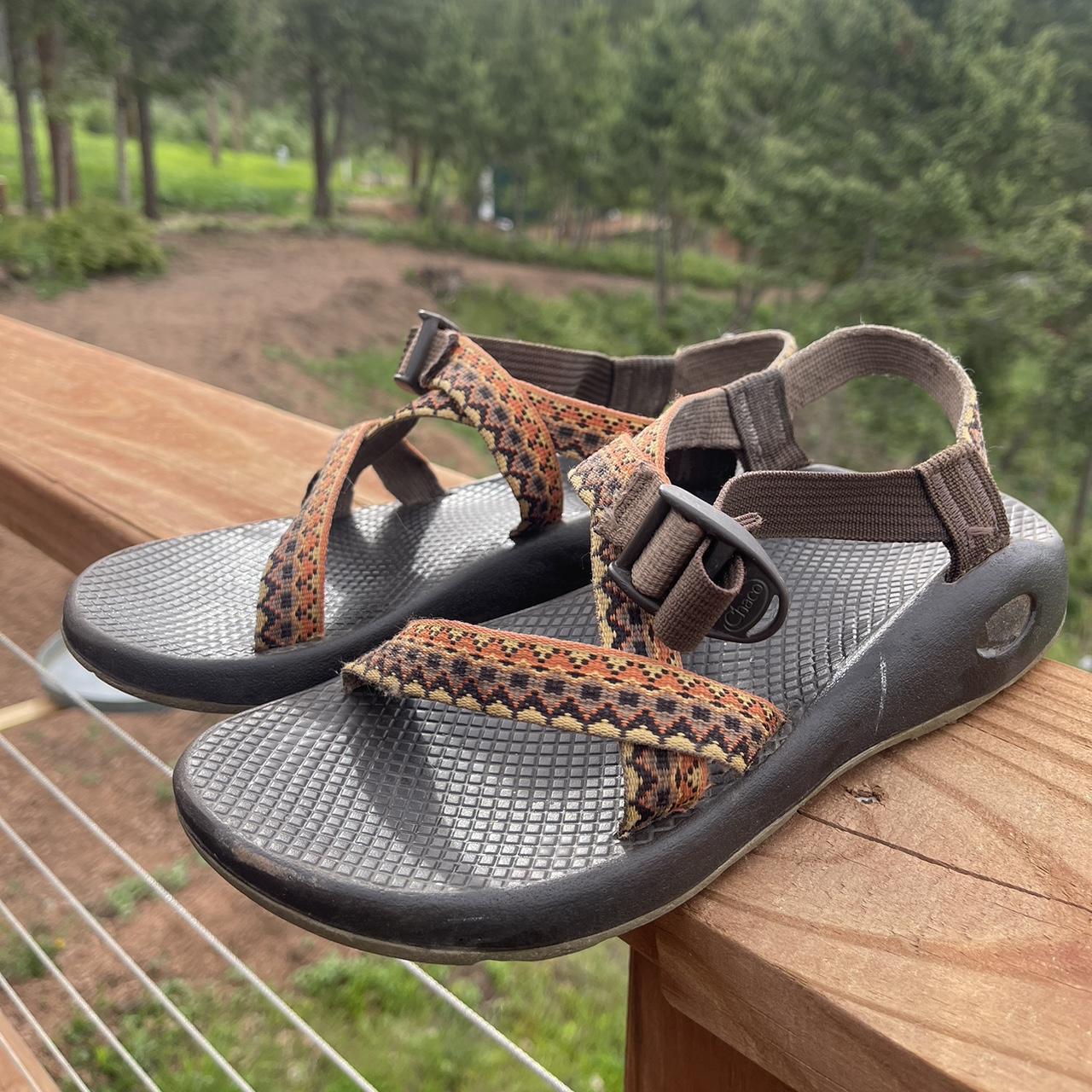 Chaco Women's Red Sandals | Depop