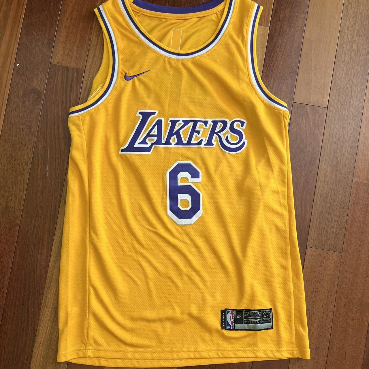 los angles lakers nba jersey lebron number 6 jersey - Depop