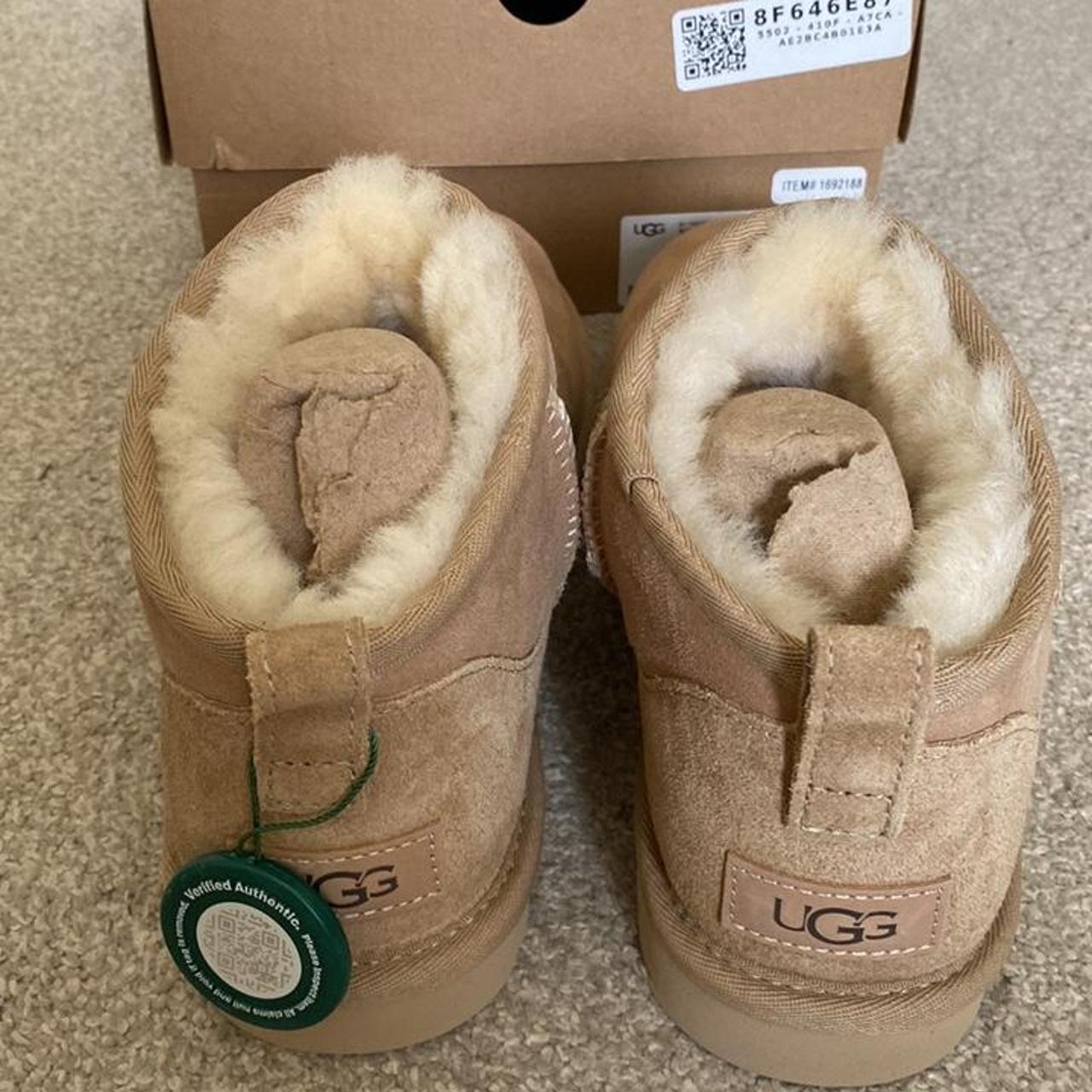 Authentic UGG classic ultra mini ankle boots in sold... - Depop