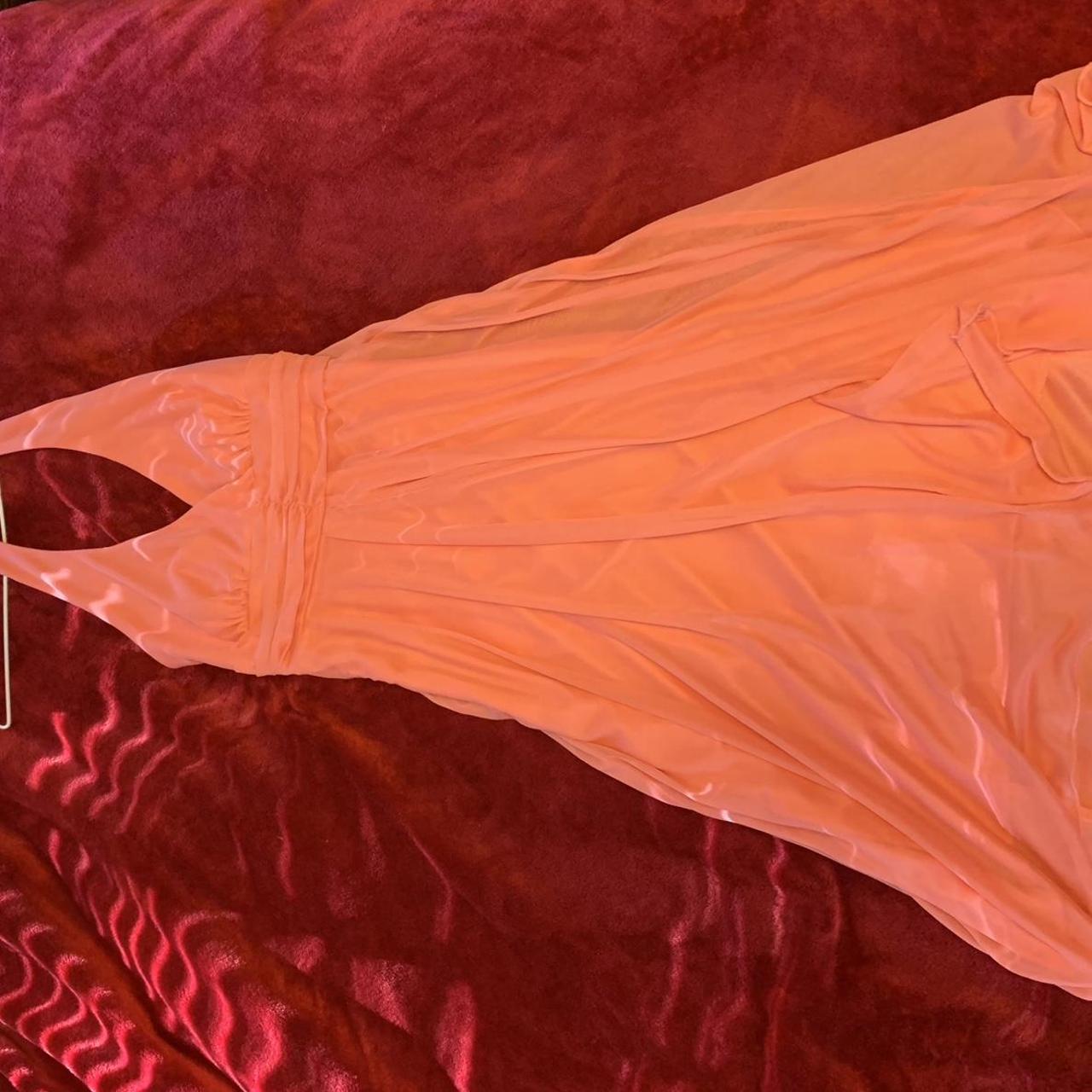 beautiful and bright salmon dress - ruby rox size S... - Depop