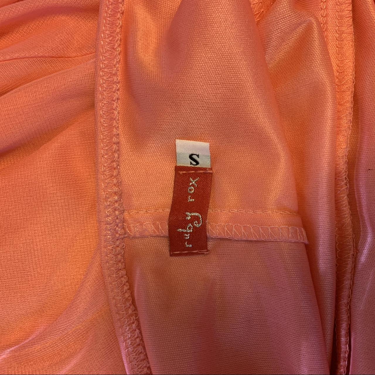beautiful and bright salmon dress - ruby rox size S... - Depop