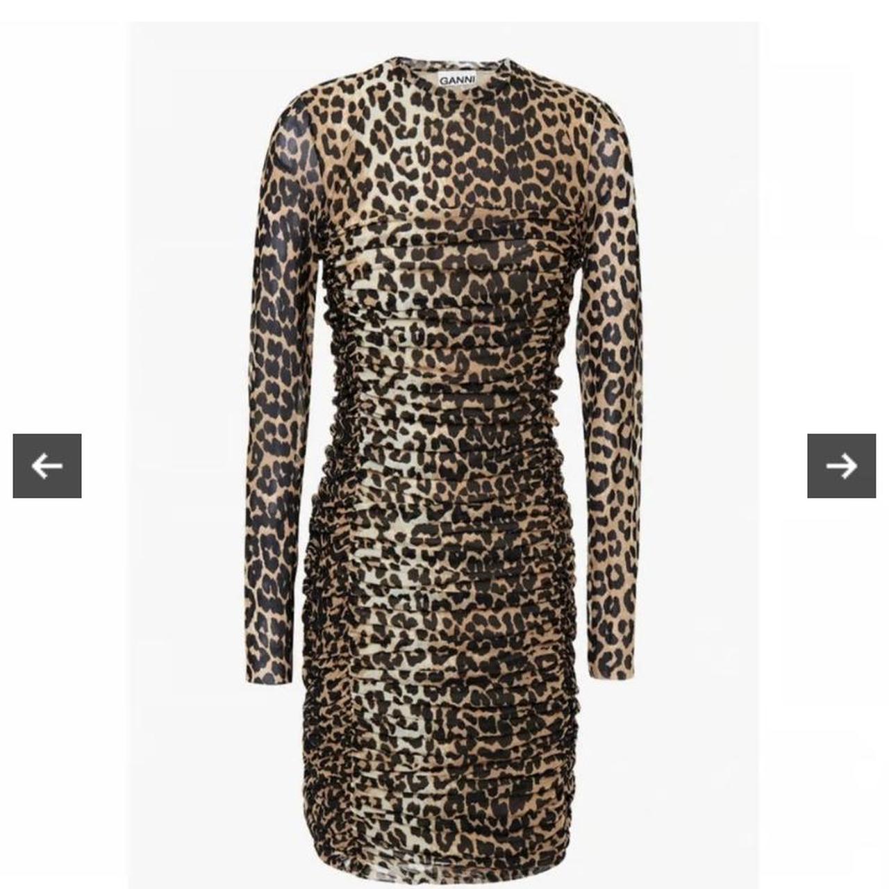 Ganni Spring Summer 2020 mini dress Leopard print... - Depop