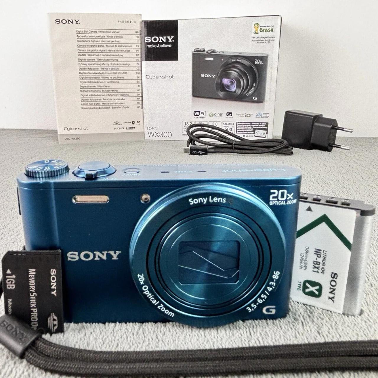 Sony Cyber-shot DSC-WX300 18.2MP 20x Zoom Digital... - Depop