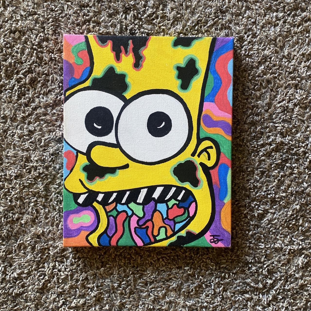 trippy bart simpson painting #trippy #simpsons #bart - Depop