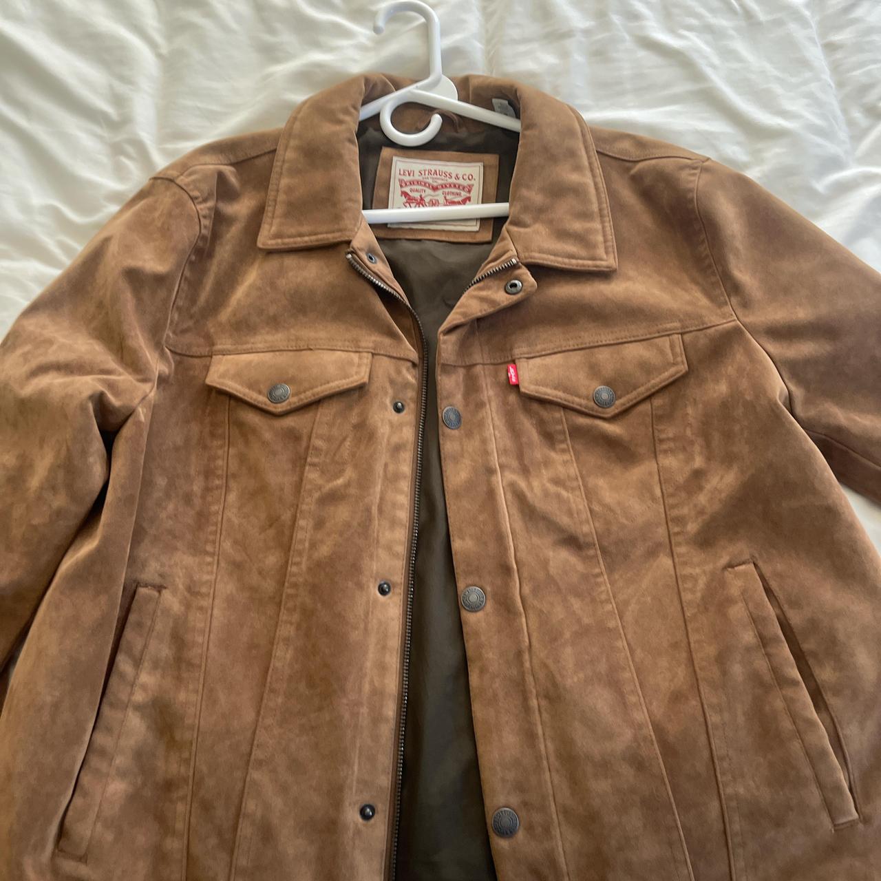 Levis Suede Jacket - Depop