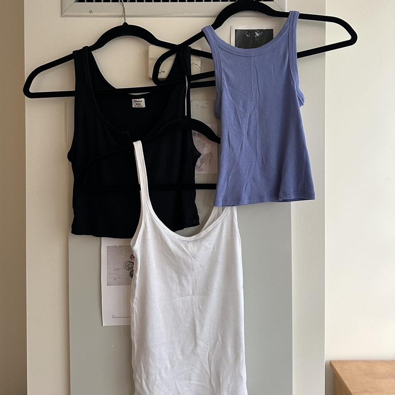 Bundle of 3 tank tops: Arket, Everlane,... - Depop
