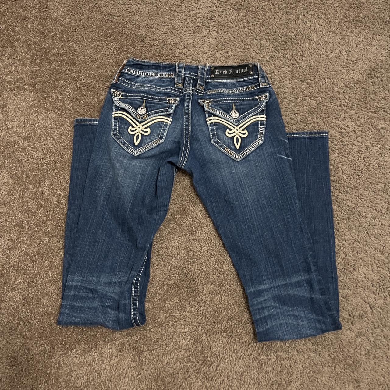Women's Rock Revival Bootcut Jeans, No Majors Flaws... - Depop